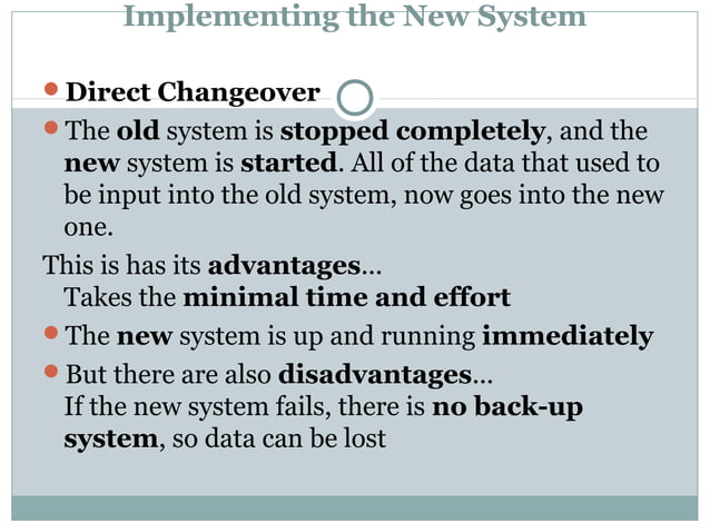 Chapter 8 system analysis and design | PPT