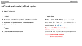 Sensor Fusion Study - Ch8. The Continuous-Time Kalman Filter [이해구] | PDF