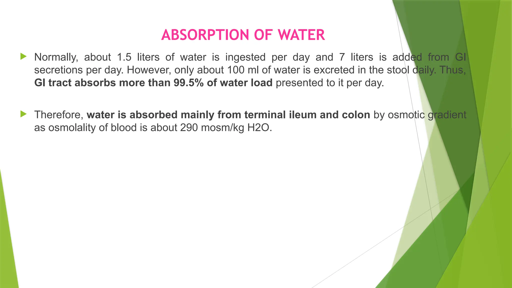 Secretion of Large Intestine , GIT for nursing | PPT
