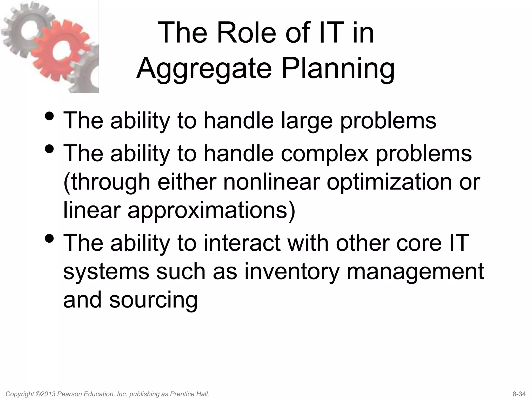 Chapter 8 aggregate planning in a supply chain | PDF