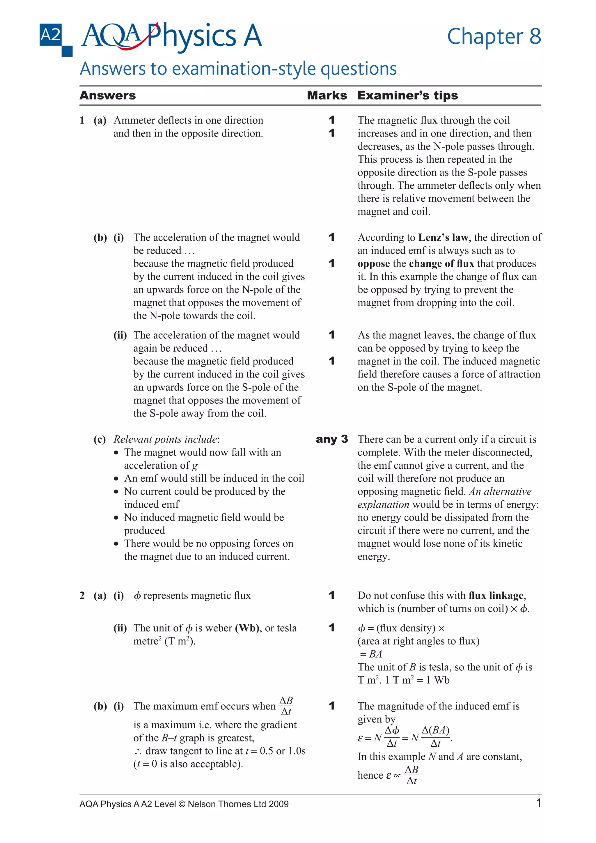 Chapter 8 answers_to_examination_style_questions[1] | PDF