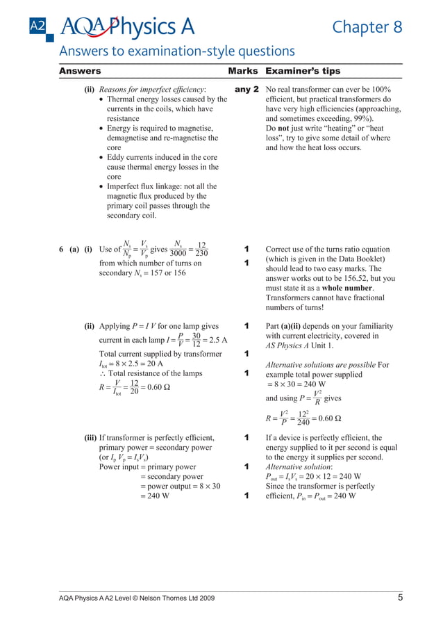 Chapter 8 answers_to_examination_style_questions[1] | PDF