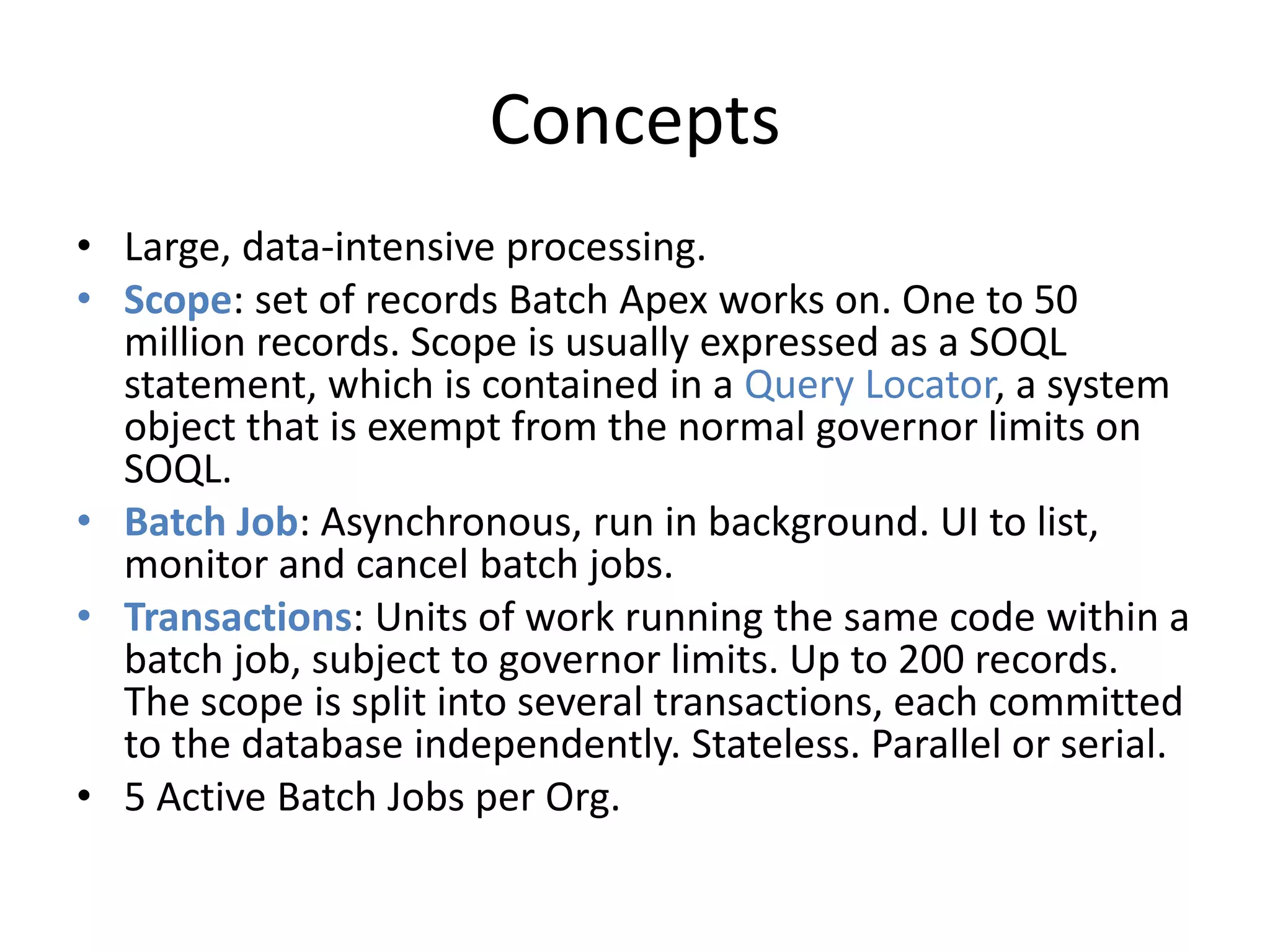 SFDC Batch Apex | PPTX
