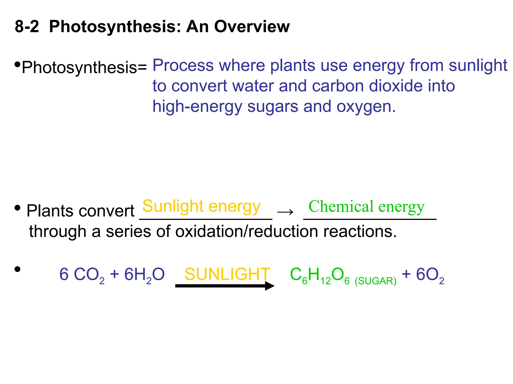 CHAPTER 8 Biology about the introduction of photosynthesis.ppt