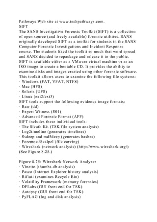 Chapter 8 Common Forensic ToolsOverviewIn this chapter, youl.docx