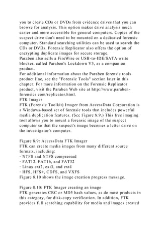 Chapter 8 Common Forensic ToolsOverviewIn this chapter, youl.docx