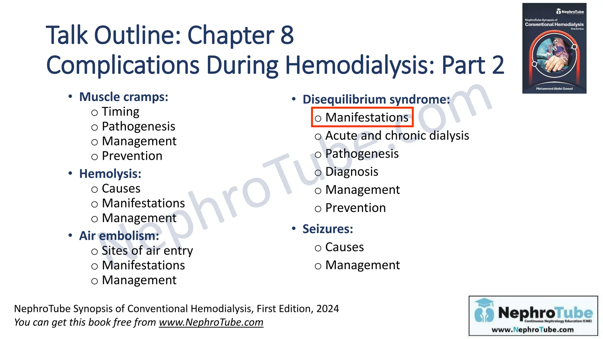 Hemodialysis: Chapter 8, Complications During Hemodialysis, Part 2 - Dr.Gawad | PDF