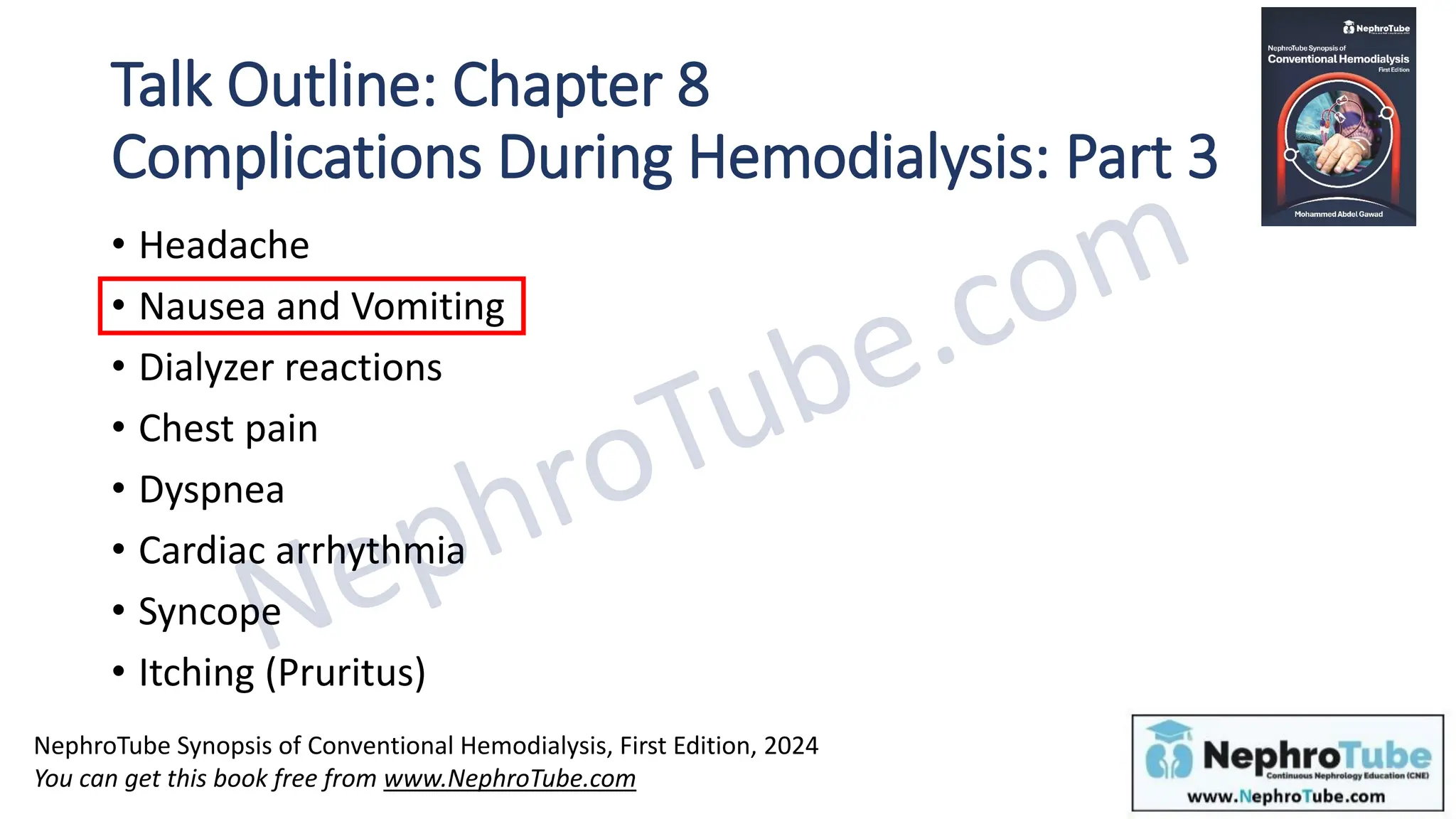 Hemodialysis: Chapter 8, Complications During Hemodialysis, Part 3 - Dr ...