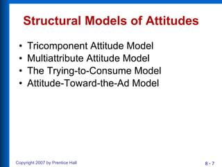 Chapter 8 Consumer Attitude Formation And Change | PPT