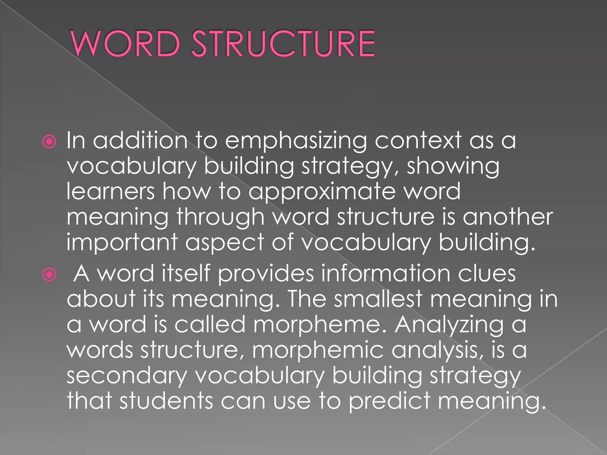 Developing Vocabulary and Concepts | PPTX