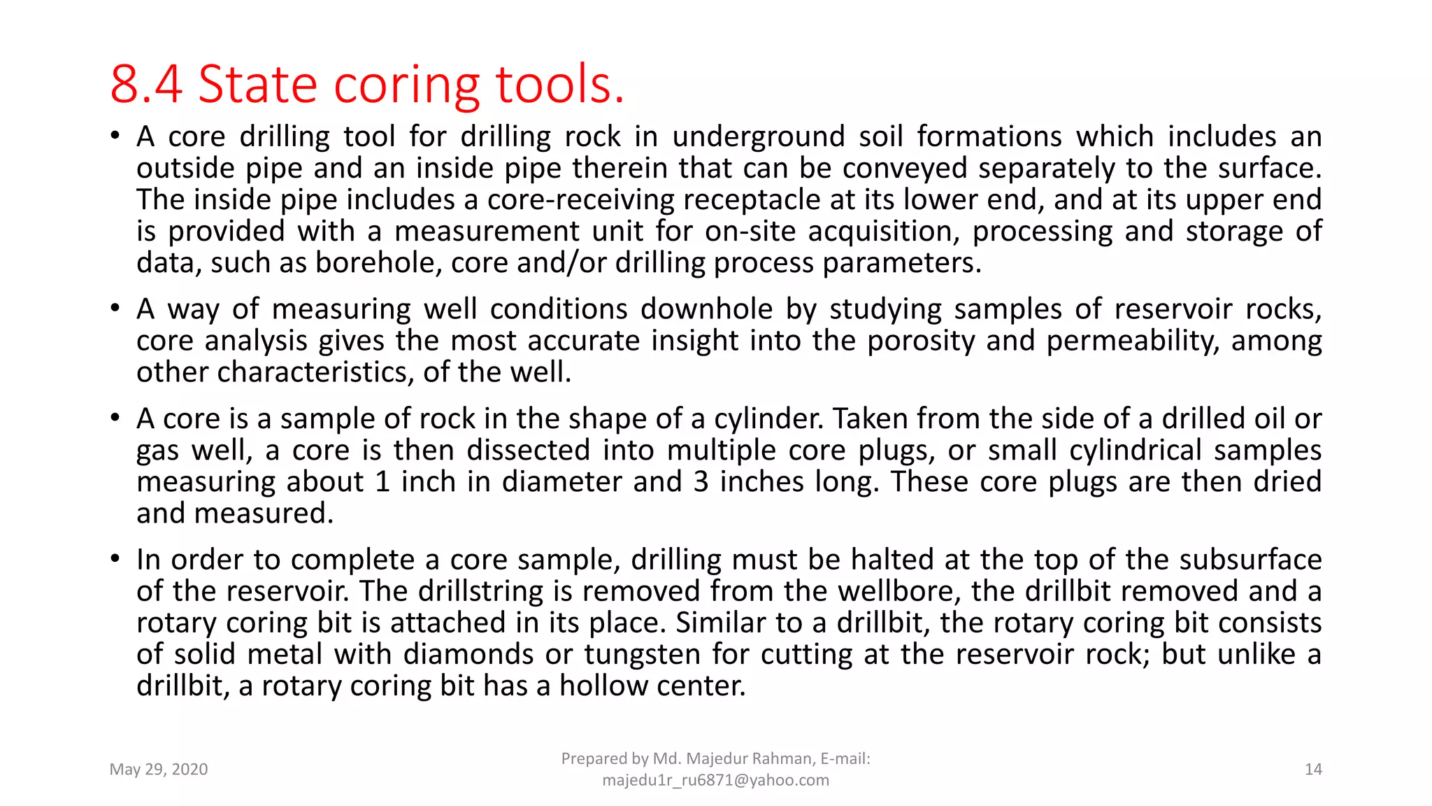 Coring | PPTX