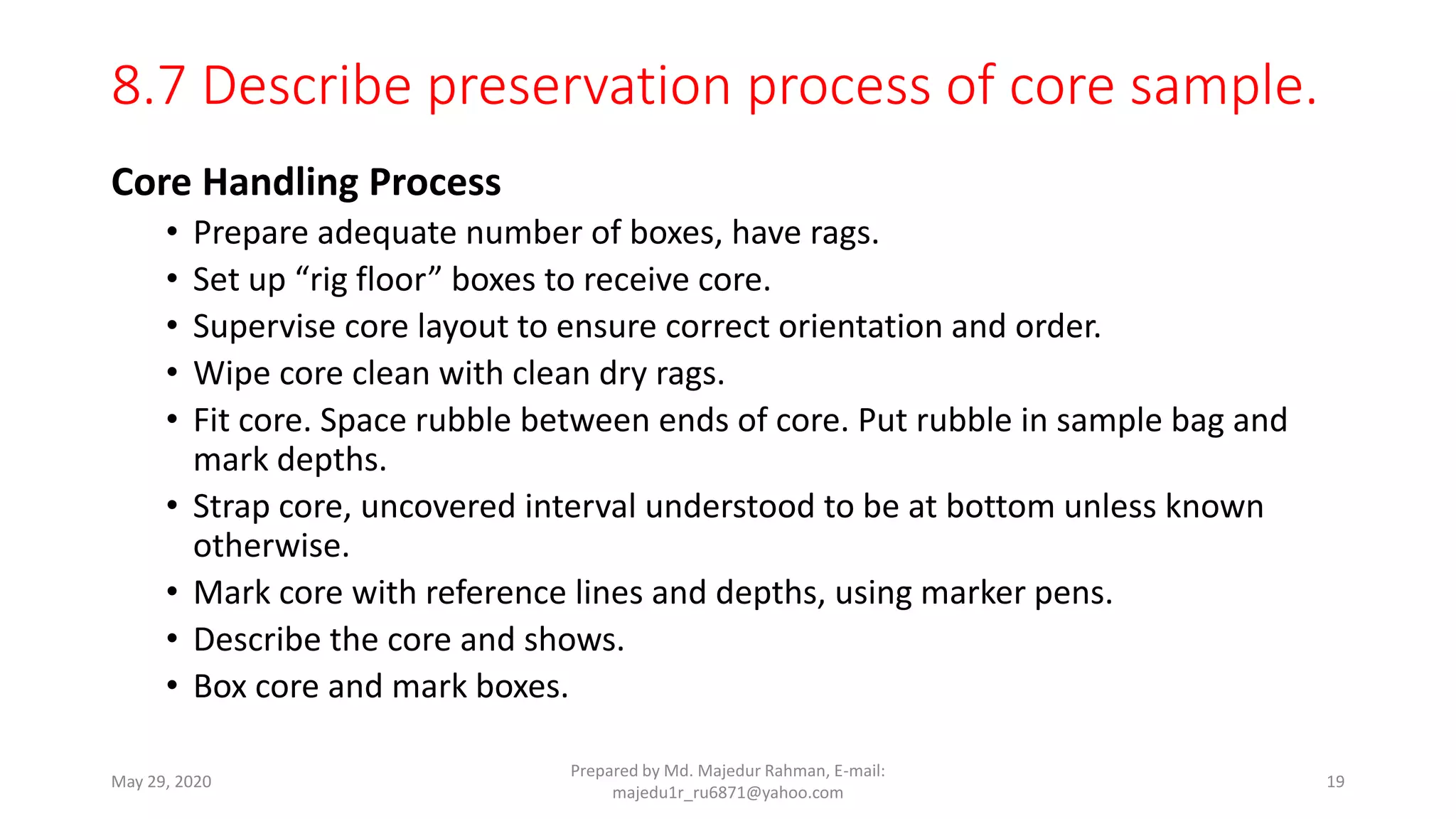 Coring | PPTX