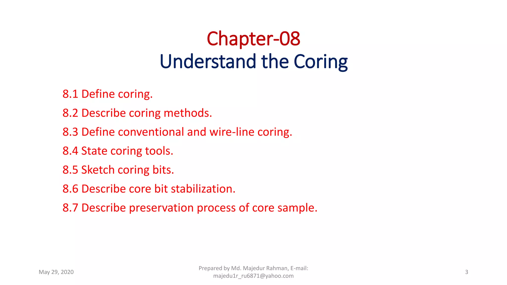 Coring | PPTX