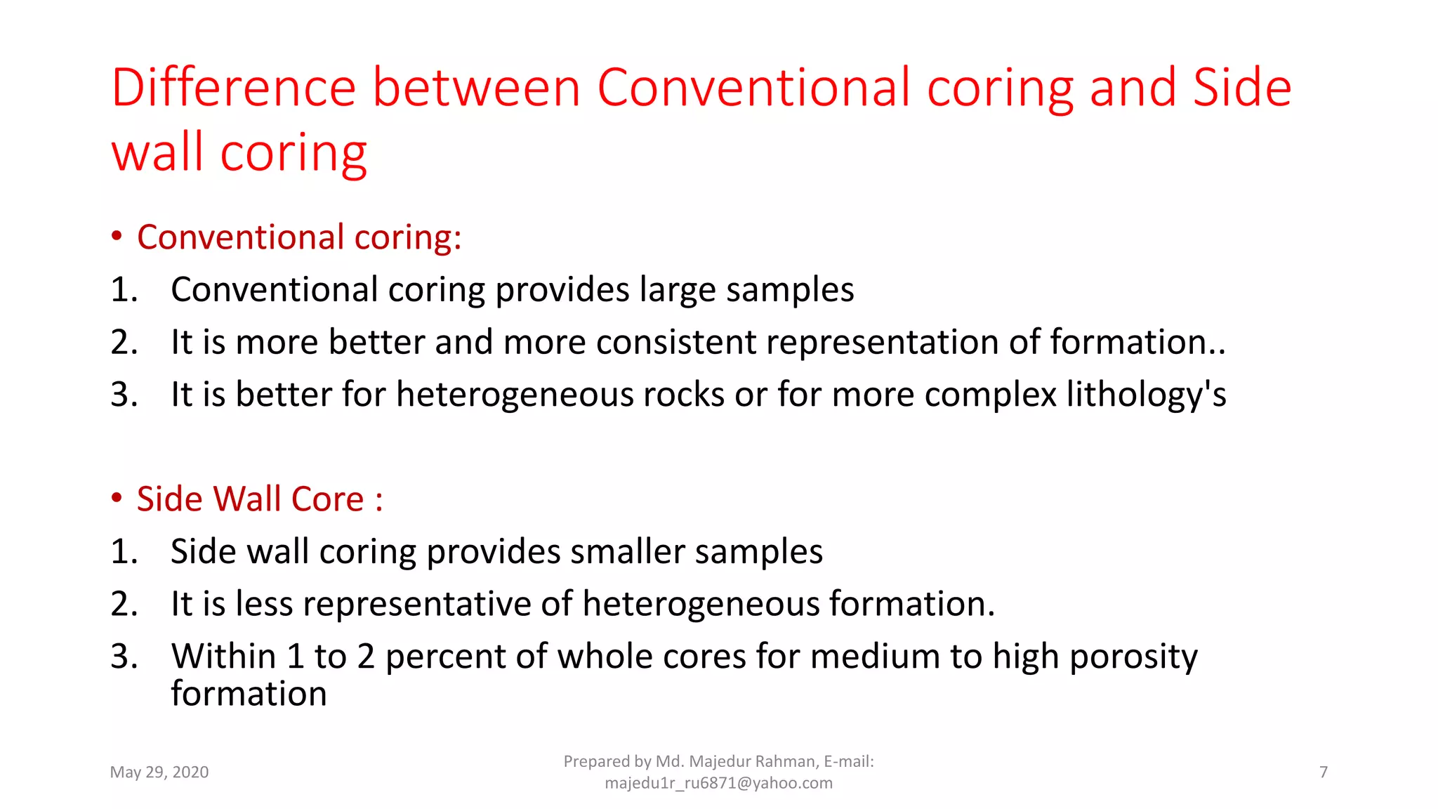 Coring | PPTX