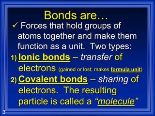 Chapter 8 covalent bonding | PPTX