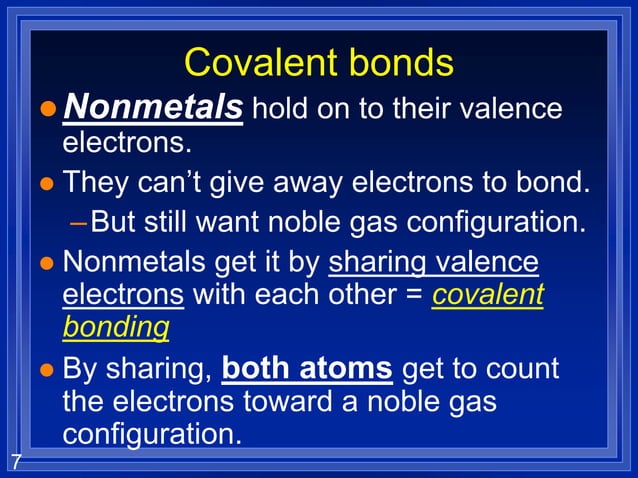 Chapter 8 covalent bonding | PPTX