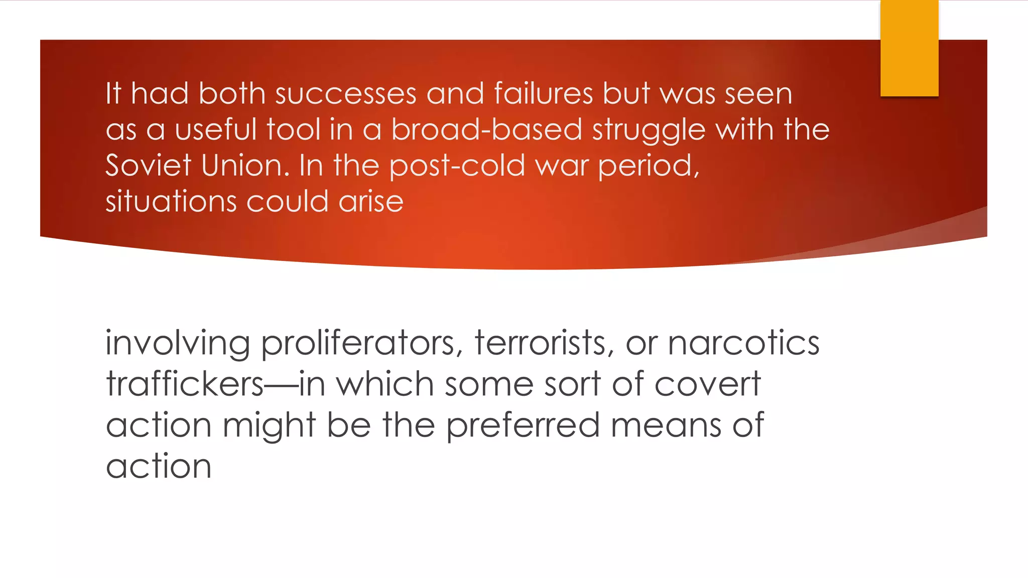 Chapter 8 covert action | PPTX