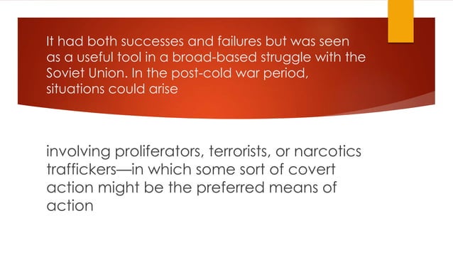 Chapter 8 covert action | PPT