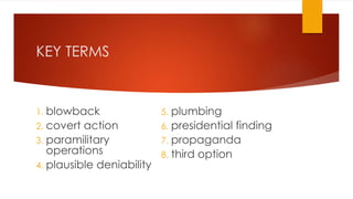 Chapter 8 covert action | PPT