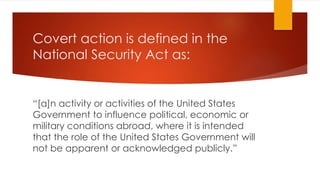 Chapter 8 covert action | PPT