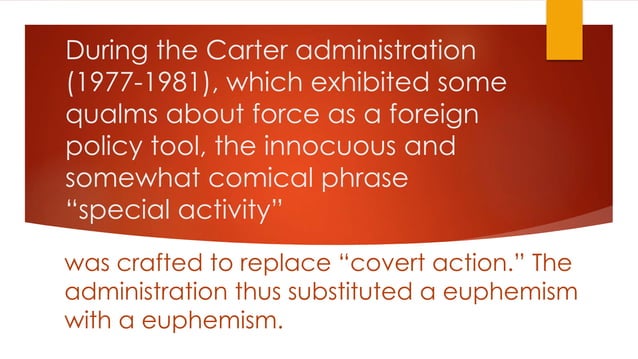 Chapter 8 covert action | PPT