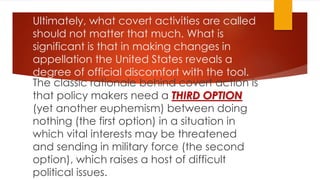 Chapter 8 covert action | PPT