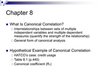 Canonical Correlation Analysis | PPT
