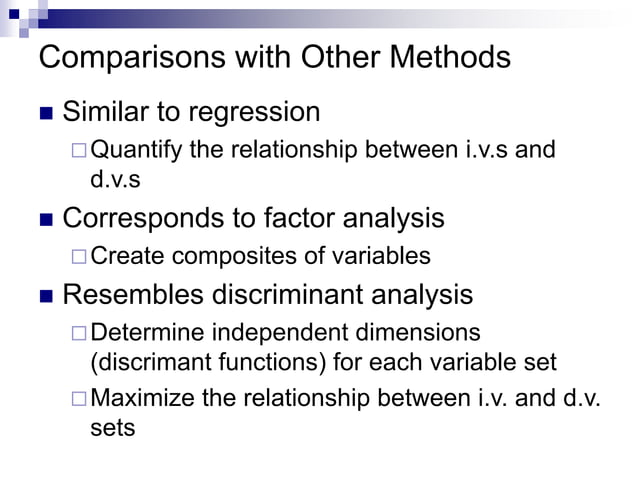 Canonical Correlation Analysis | PPT