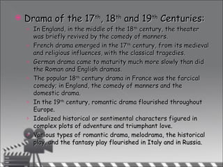 Chapter 8 : DRAMA | PPT | Drama | Genres