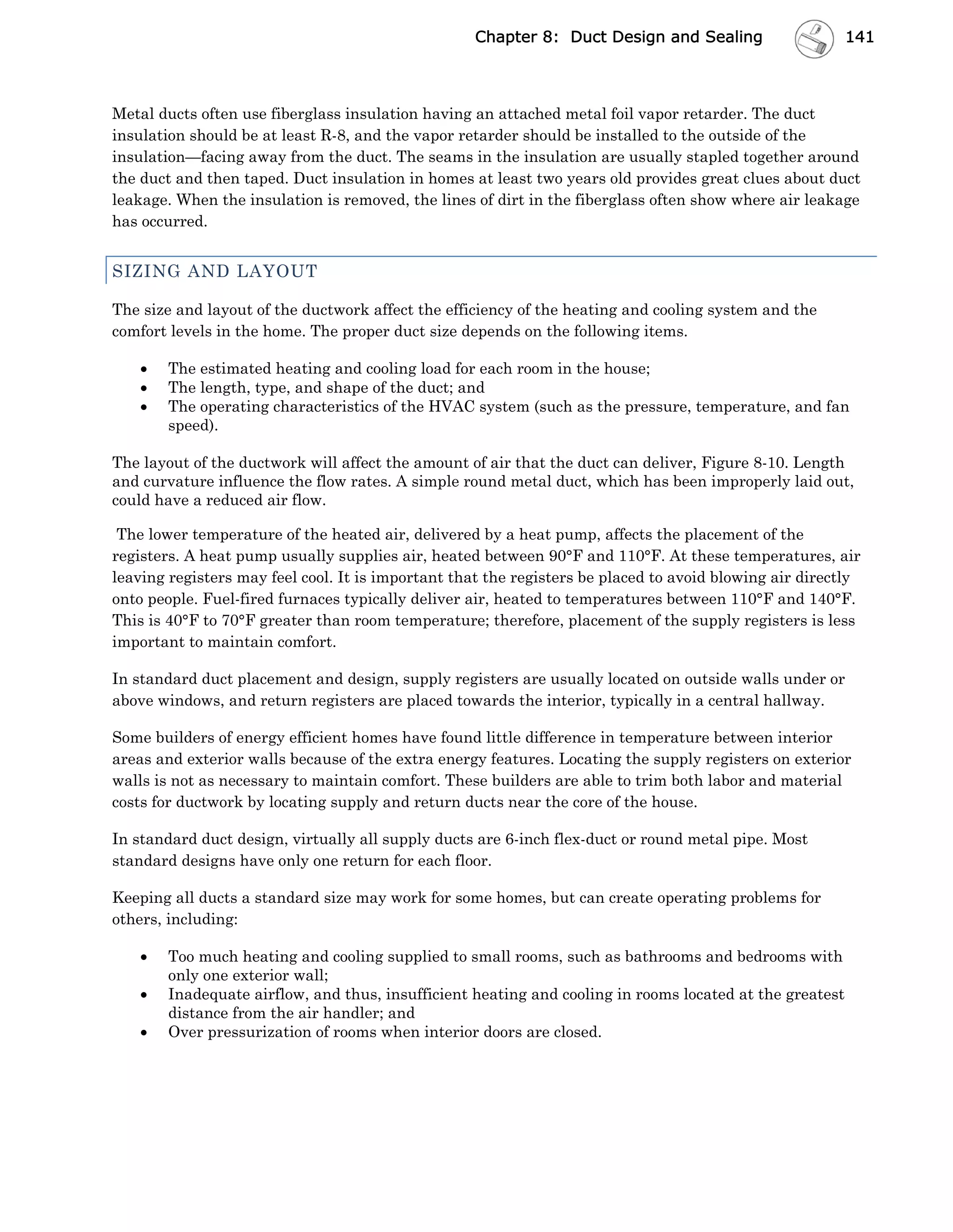 Chapter 8 duct design and sealing | PDF | Indoor Environmental Quality ...