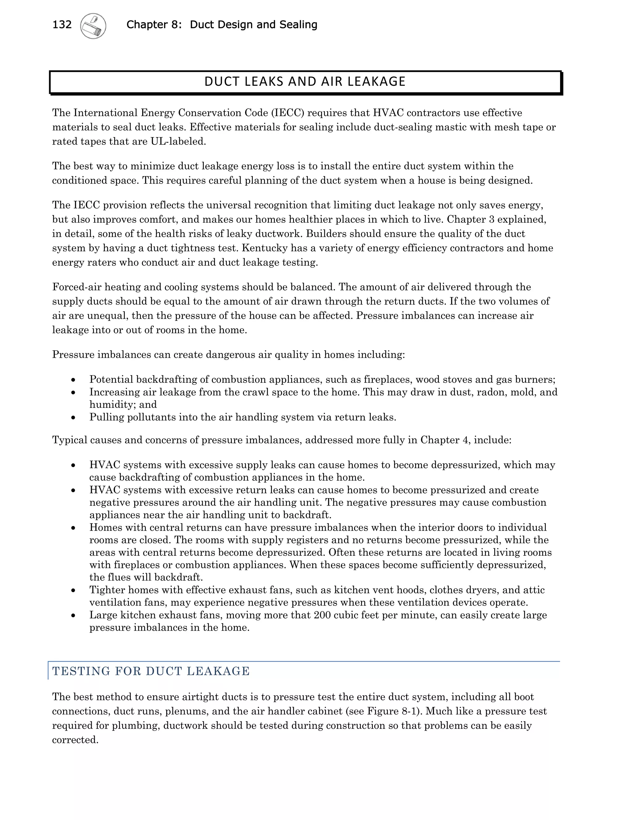 Chapter 8 duct design and sealing | PDF