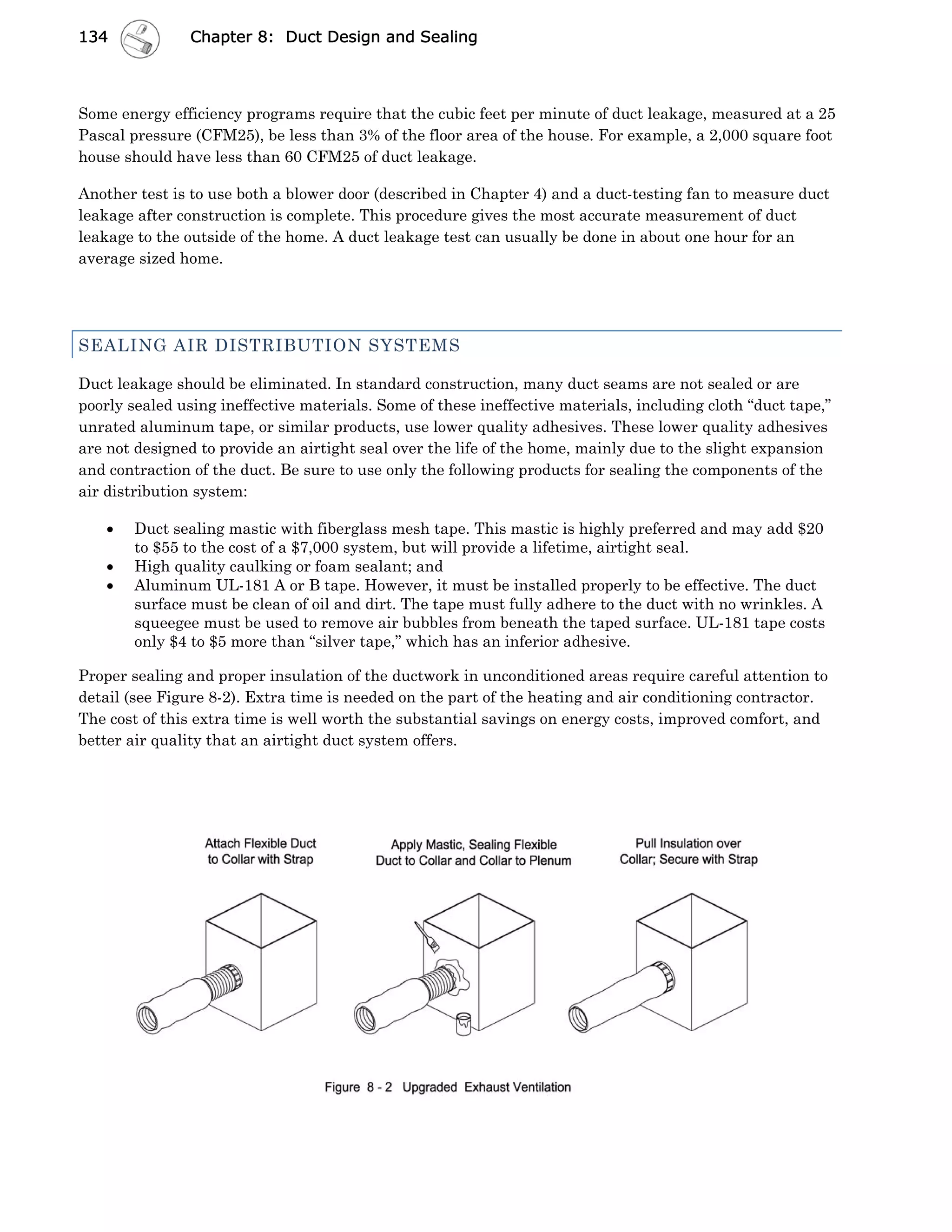 Chapter 8 duct design and sealing | PDF | Indoor Environmental Quality ...