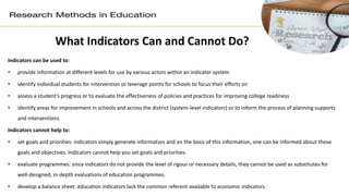 Chapter 8 Education Indicators | PPTX