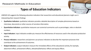 Chapter 8 Education Indicators | PPTX