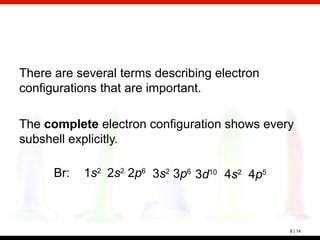 Chapter 8 electron configuration and periodicity (1) | PPT