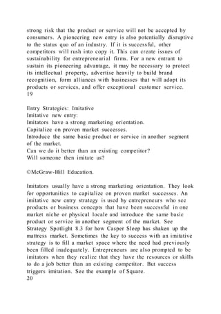 CHAPTER 8Entrepreneurial Strategy and Competitive DynamicsCo | DOCX