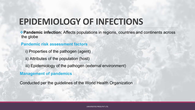 Epidemiology of infectious diseases .pptx