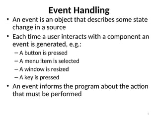 Chapter 8 event Handling.ppt m m m m m m | PPT