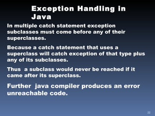 exception handling | PPT