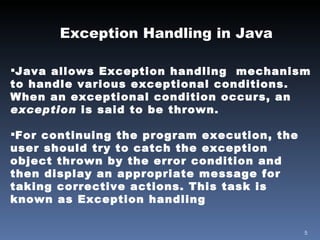 exception handling | PPT