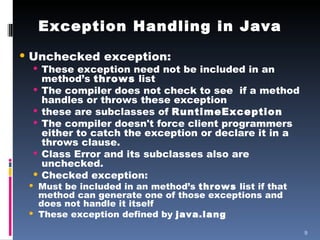 exception handling | PPT