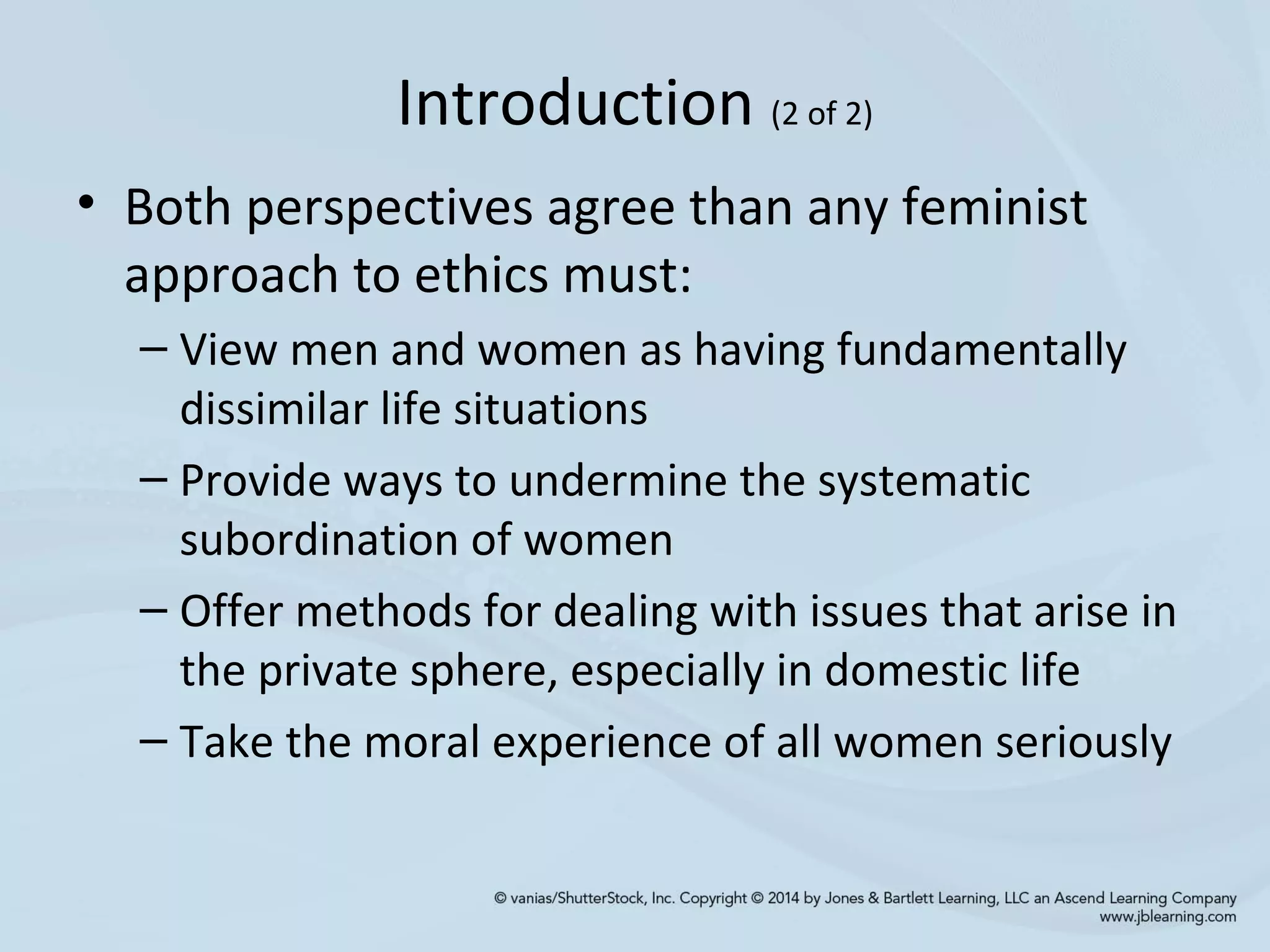 Chapter 8 feminist ethics | PPT