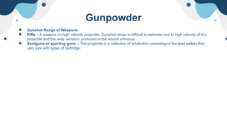Chapter8 gunpowder and other explosives | PPTX