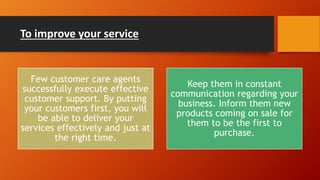 Chapter 8: How And Why To Put The Customers First | PPTX
