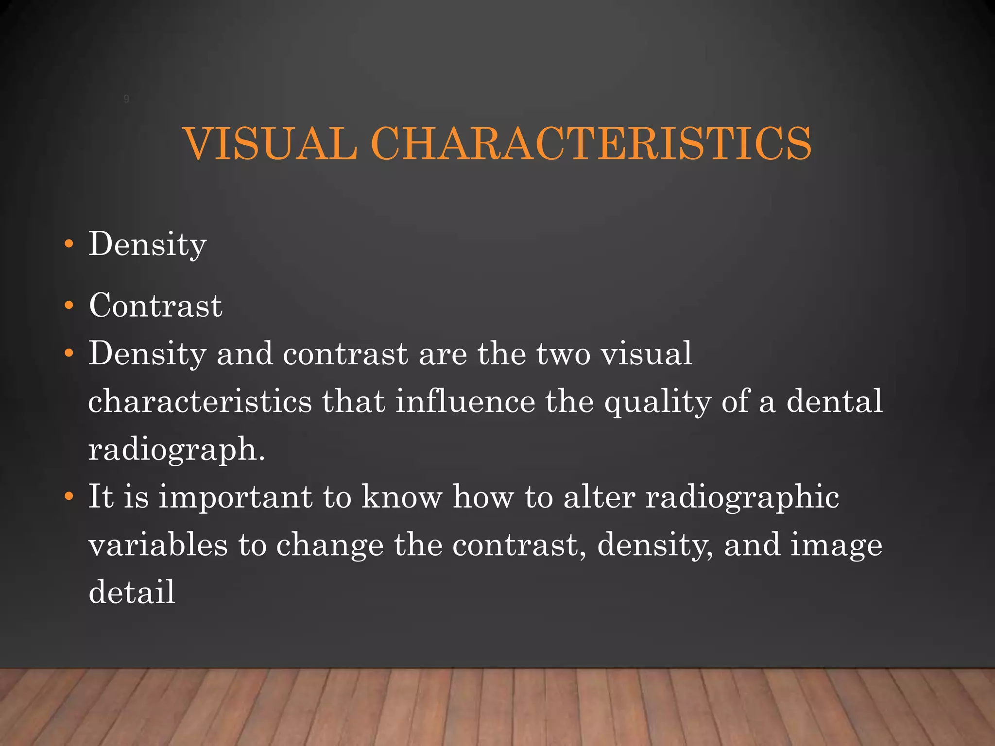 Chapter 8: Image Characteristics | PPT