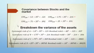 Chapter 8 Index Model, Index Model, Index Model | PPTX