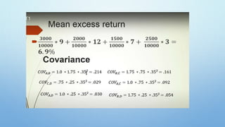 Chapter 8 Index Model, Index Model, Index Model | PPTX