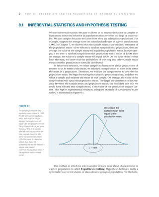 Chapter8 introduction to hypothesis testing | PDF