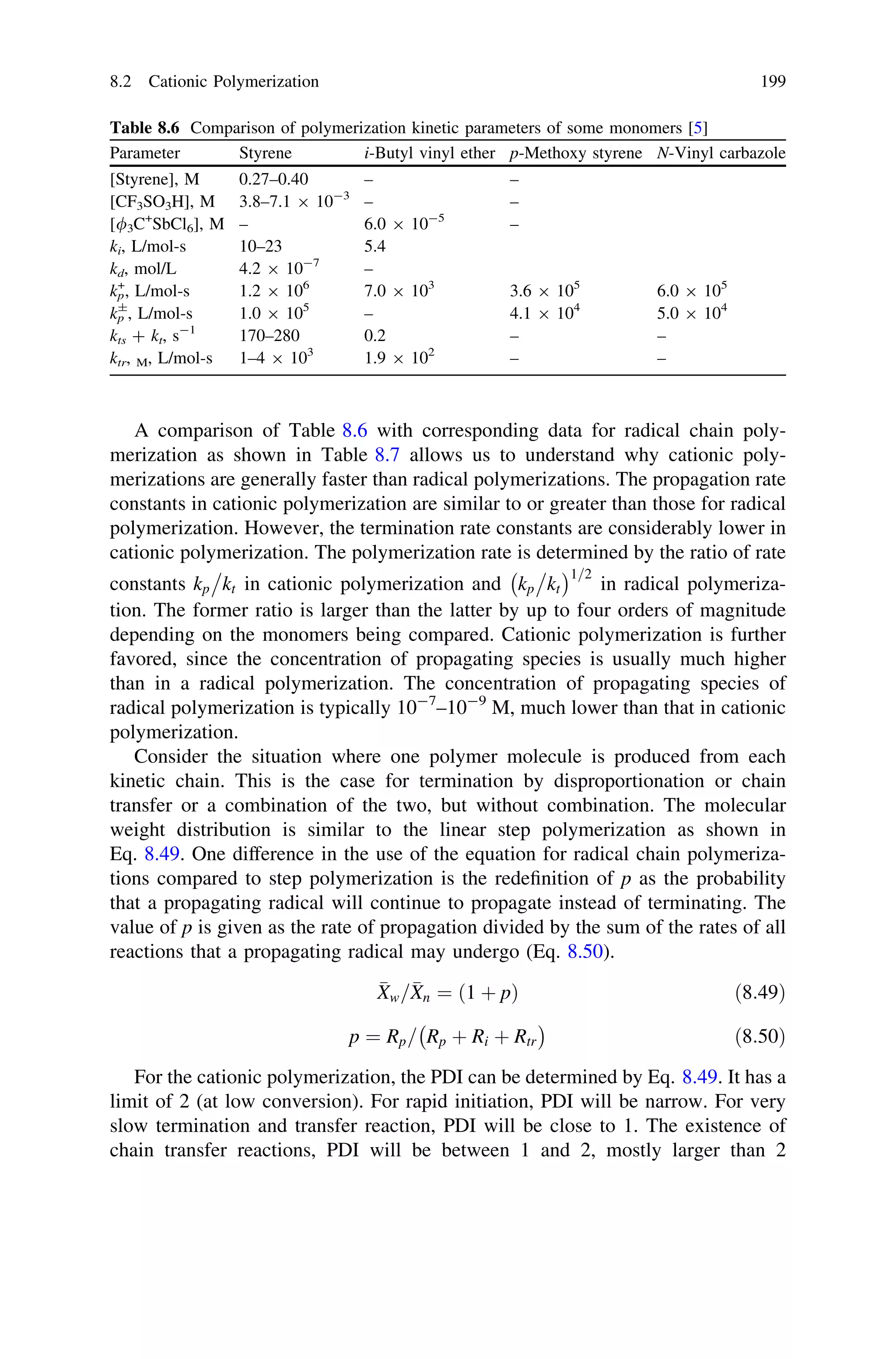 Chapter 8 ionic chain polymerization | PDF