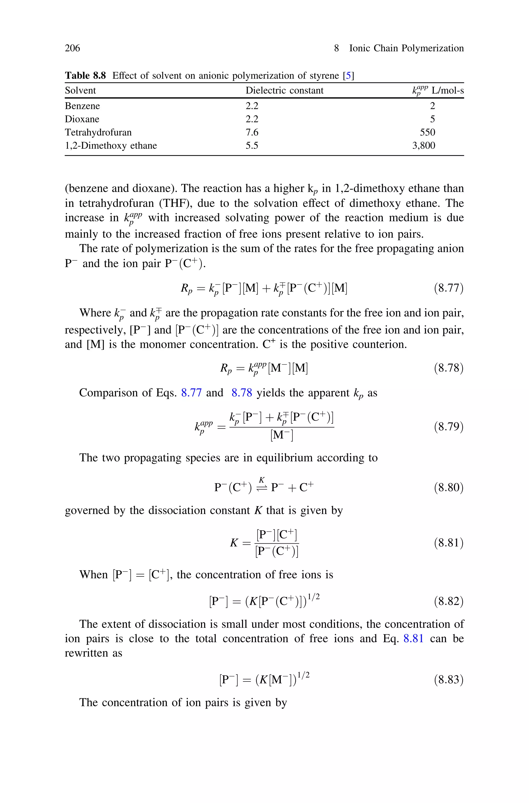 Chapter 8 ionic chain polymerization | PDF | Chemistry | Science